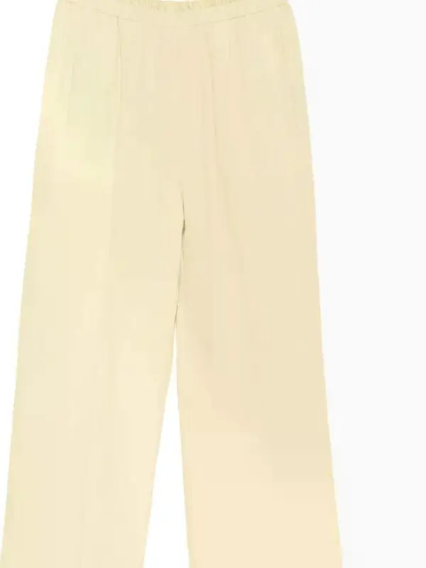 FORTE_FORTE Elasticated Waist Linen Trousers - Neutrals