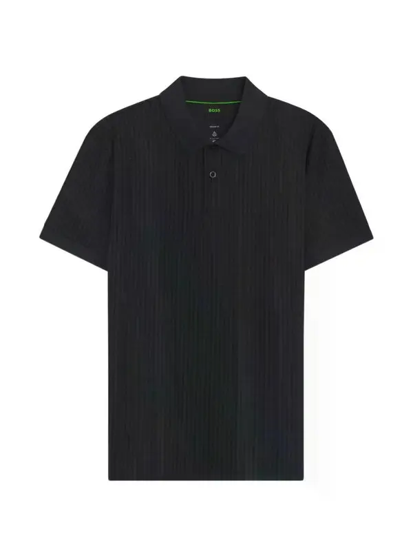 BOSS Textured-knit Polo Shirt