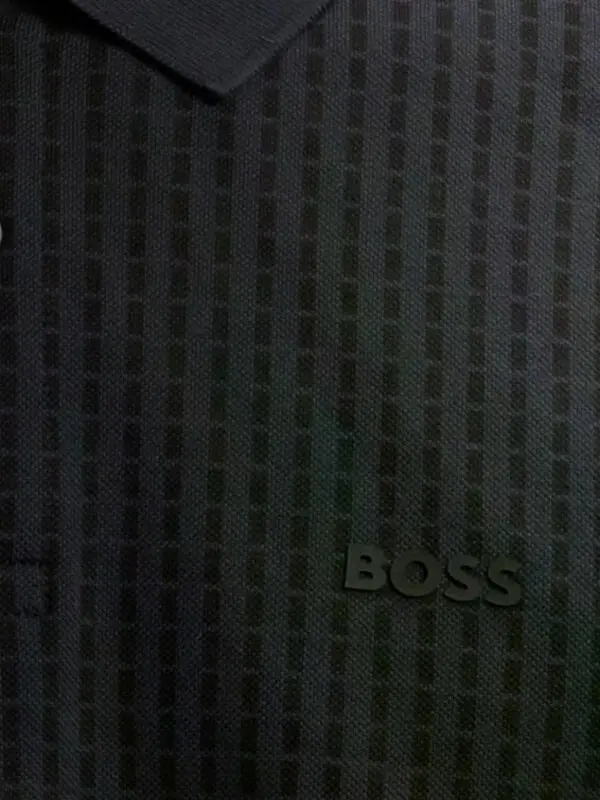 BOSS Textured-knit Polo Shirt