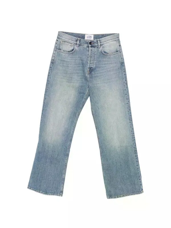 LC23 Faded Effect Straight-leg Jeans