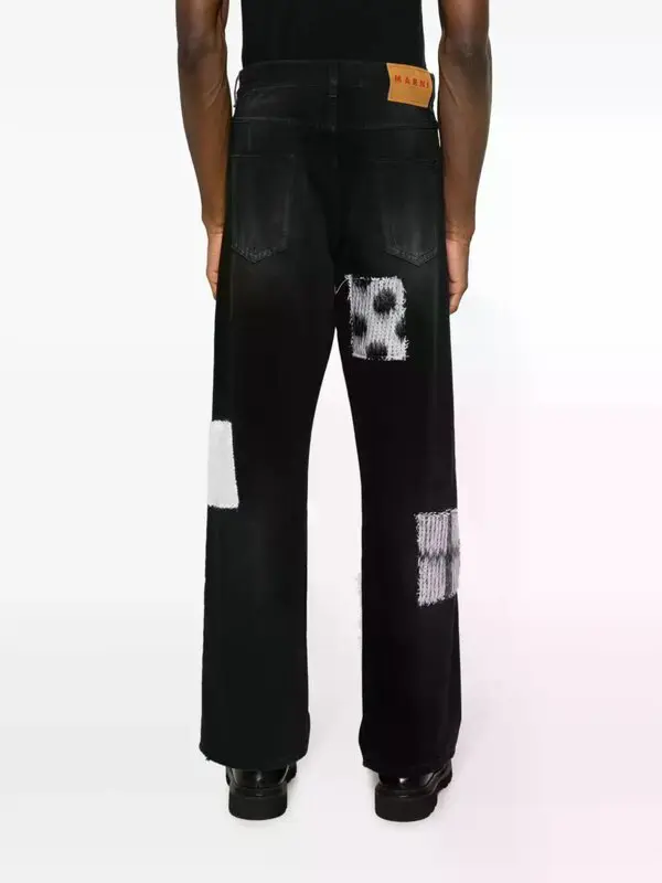 Marni Patch-detail Straight-leg Jeans