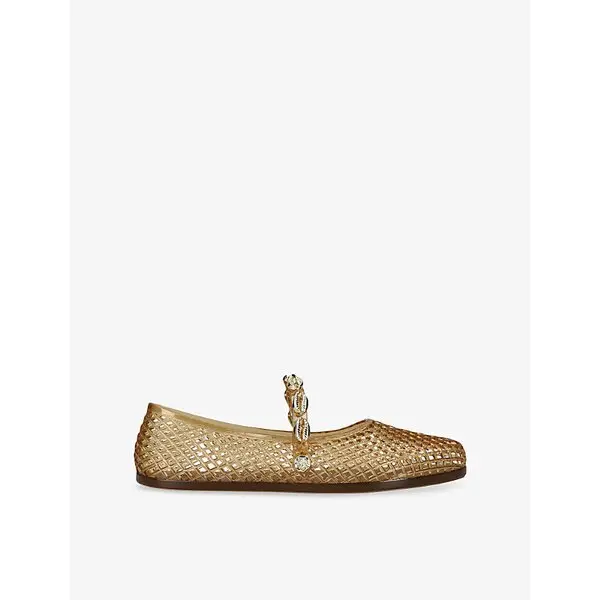 ANCIENT GREEK SANDALS Iro Shells Pvc Ballet Flats - Camel