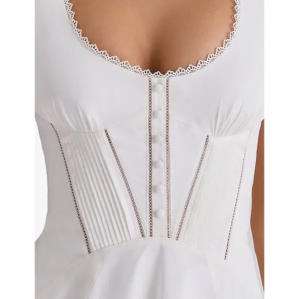 House Of Cb Solana Cotton Midi Dress