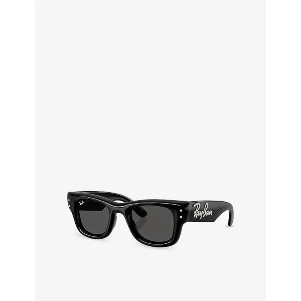 Ray-ban Wayfarer Puffer Square-frame Acetate Sunglasses - Black