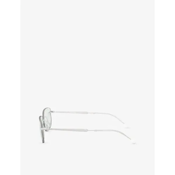 Ray-ban Irregular-frame Metal Sunglasses - Silver