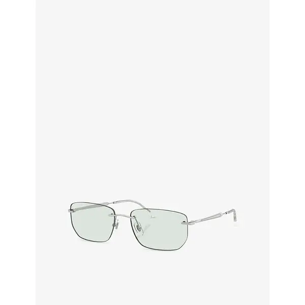 Ray-ban Irregular-frame Metal Sunglasses - Silver