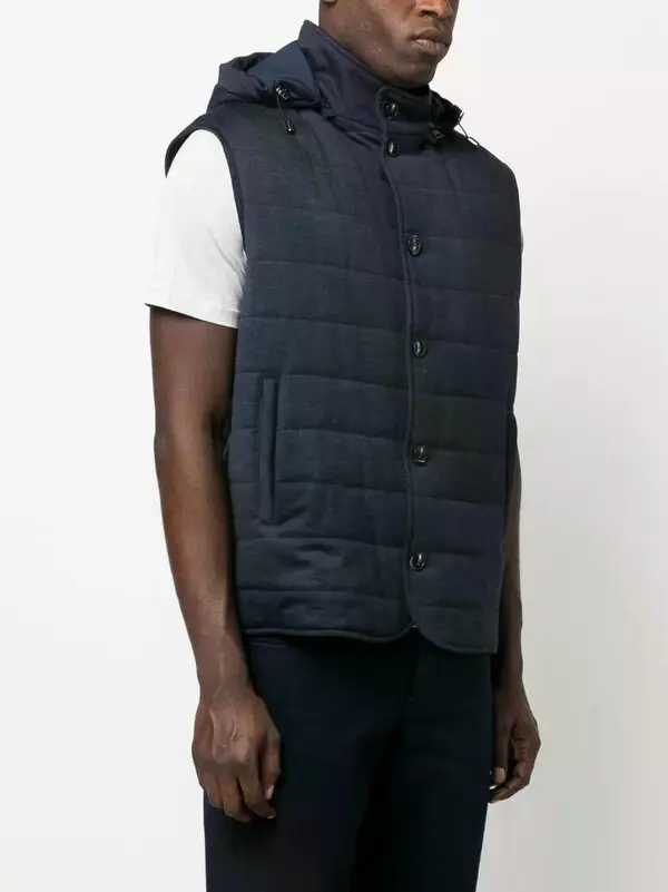 MANZONI 24 Padded Gilet With Detachable Hood