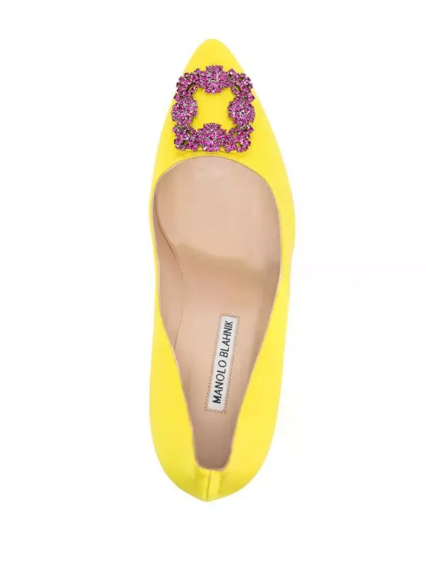 Manolo Blahnik Hangisi 90mm Pumps - Yellow