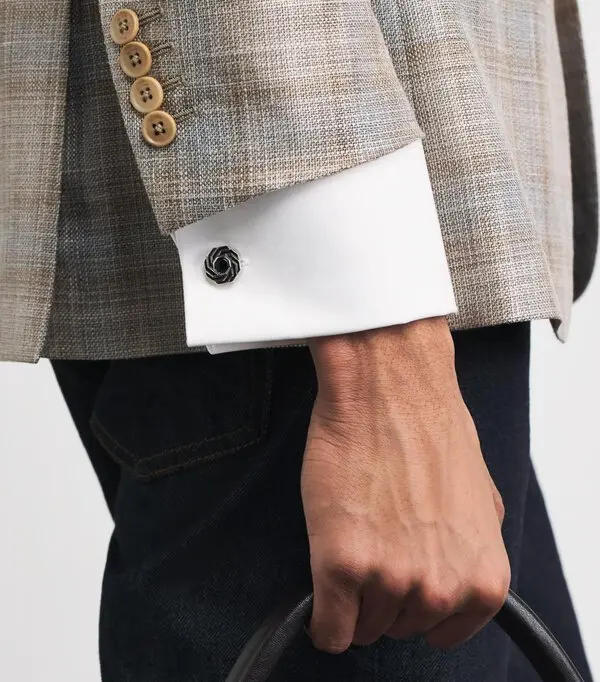 Tateossian Thompson Onyx Octagon Cufflinks