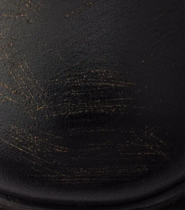 Prada Leather Vintage-effect Mid-calf Boots - Black