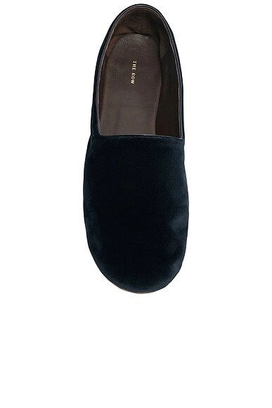 THE ROW Velvet Slipper - Midnight