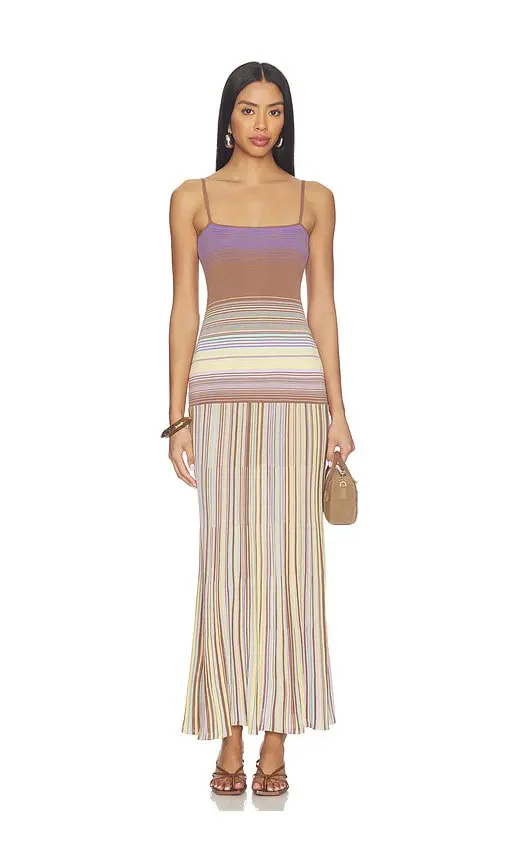 Faithfull The Brand Esenia Knit Dress - Brown