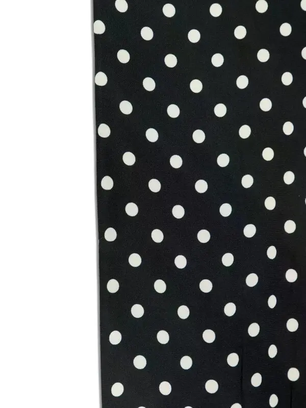 N°21 Polka-dot Lace-trimmed Scarf