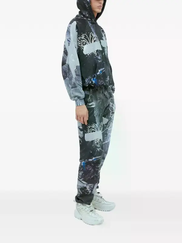 PRAYING Garbage Graphic-print Track Pants - Black