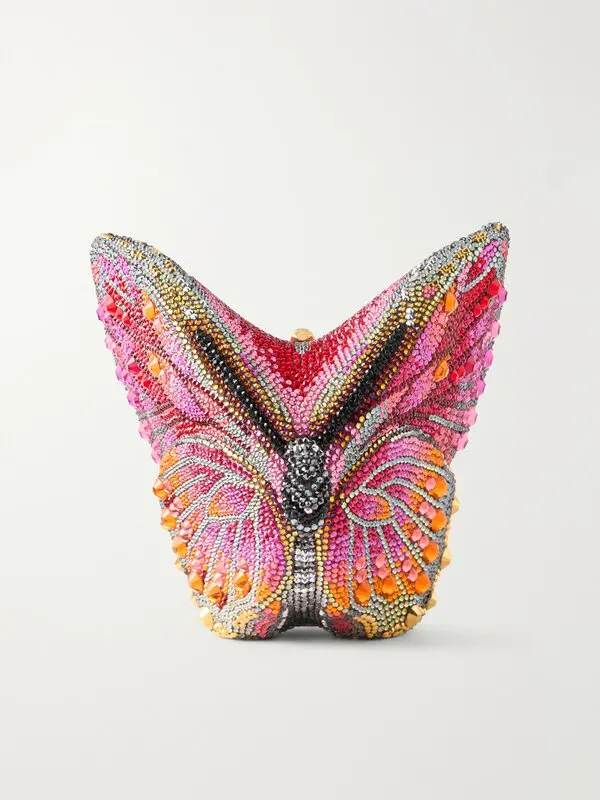 Judith Leiber Butterfly Fireclipper Crystal-embellished Clutch - Multi