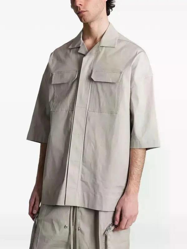 Rick Owens Magnum Tommy Chest-pockets Cotton Shirt