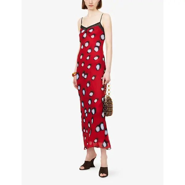 RAT AND BOA Mara Graphic-pattern Woven Maxi Dress