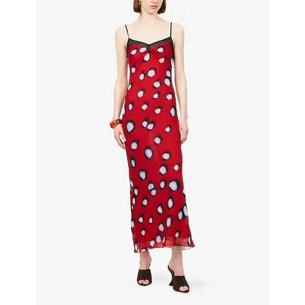 RAT AND BOA Mara Graphic-pattern Woven Maxi Dress