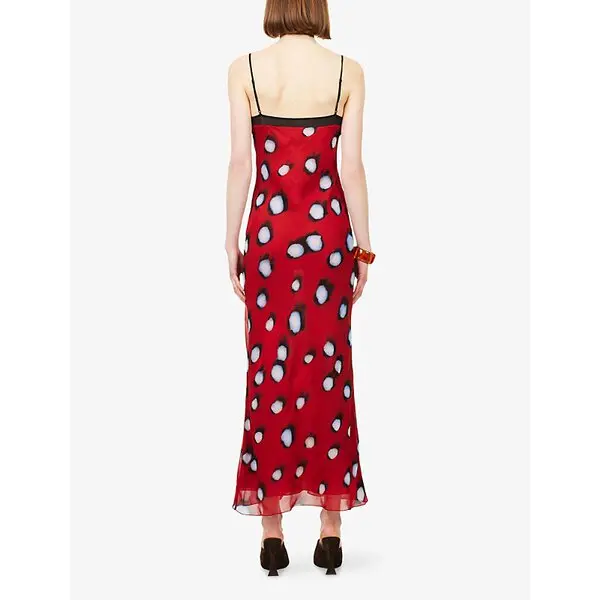 RAT AND BOA Mara Graphic-pattern Woven Maxi Dress
