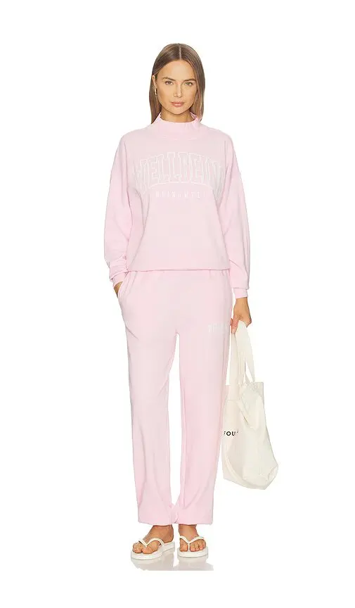 WELLBEING + BEINGWELL Shay Oversized Mock Neck Crew