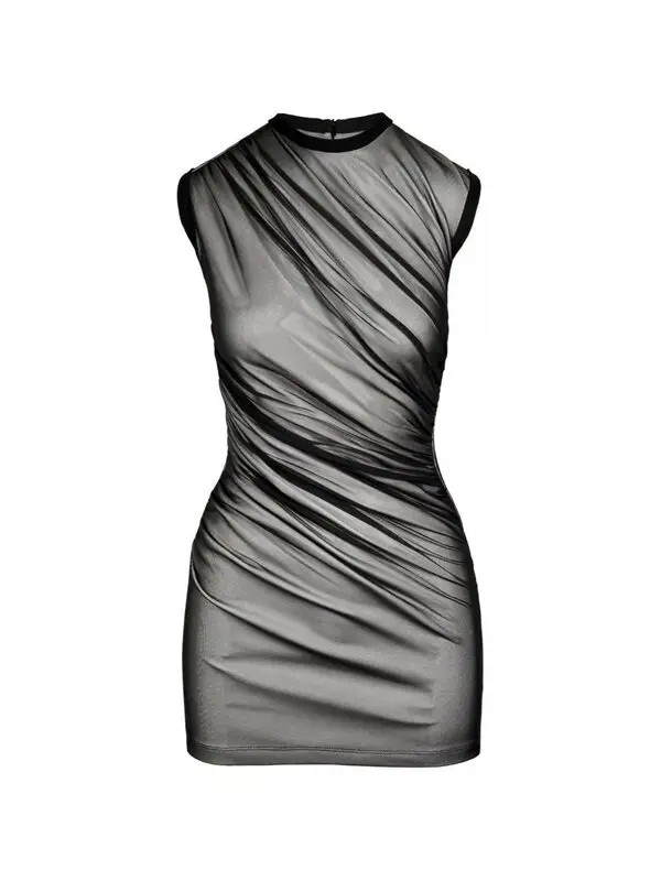 IOANA CIOLACU Ruched Mini Dress - Black