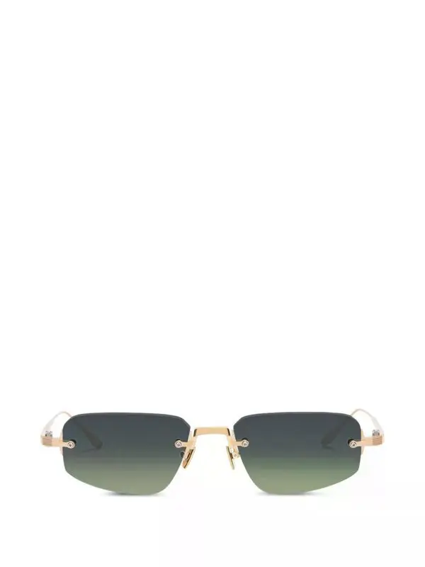 AKONI Juno Three 12k Rimless Sunglasses - Gold