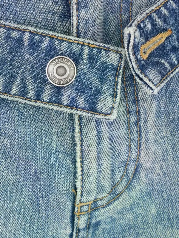 Alexander McQueen Faded Effect Jeans - Blue