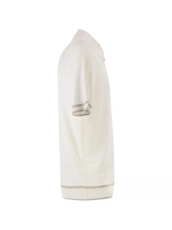 BOSS Half-zip Striped-trim Polo Shirt