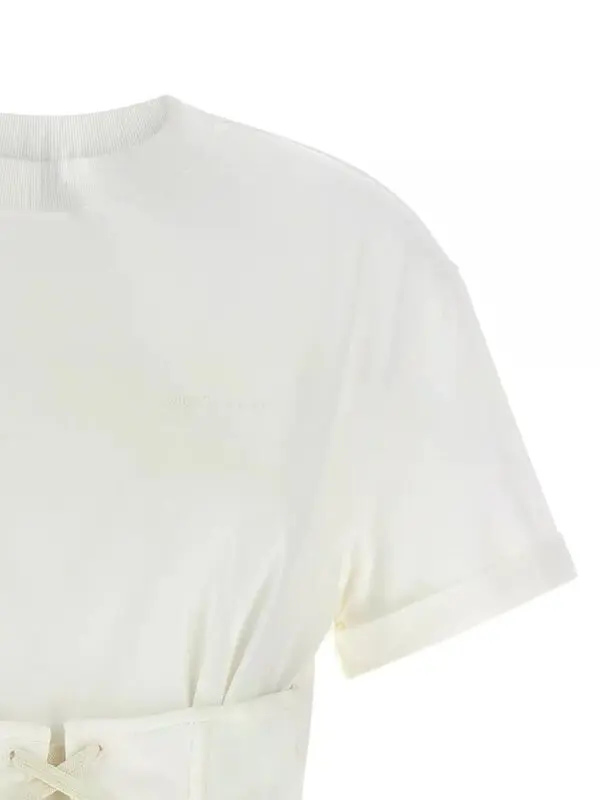 Alexander McQueen Lace-up Corset T-shirt