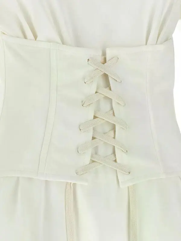 Alexander McQueen Lace-up Corset T-shirt
