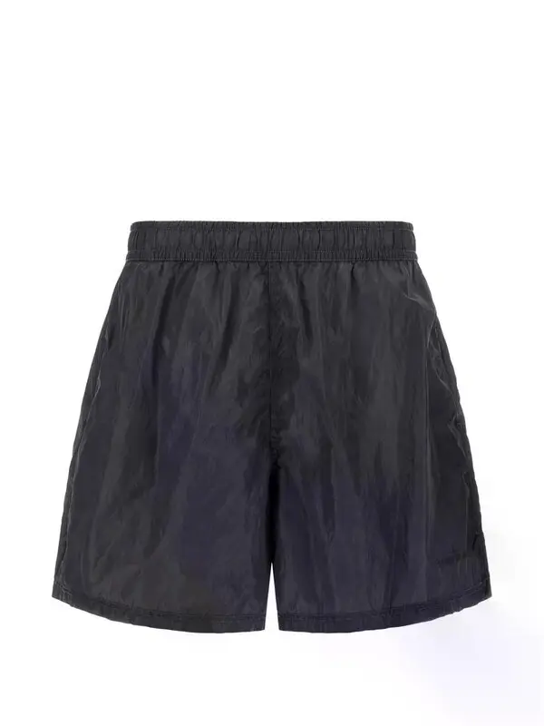 Stone Island Logo-print Swim Shorts - Grey