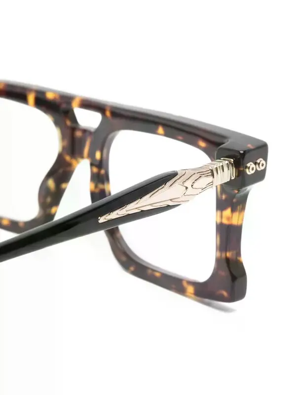 KUBORAUM D76 Square-frame Eyeglasses - Brown