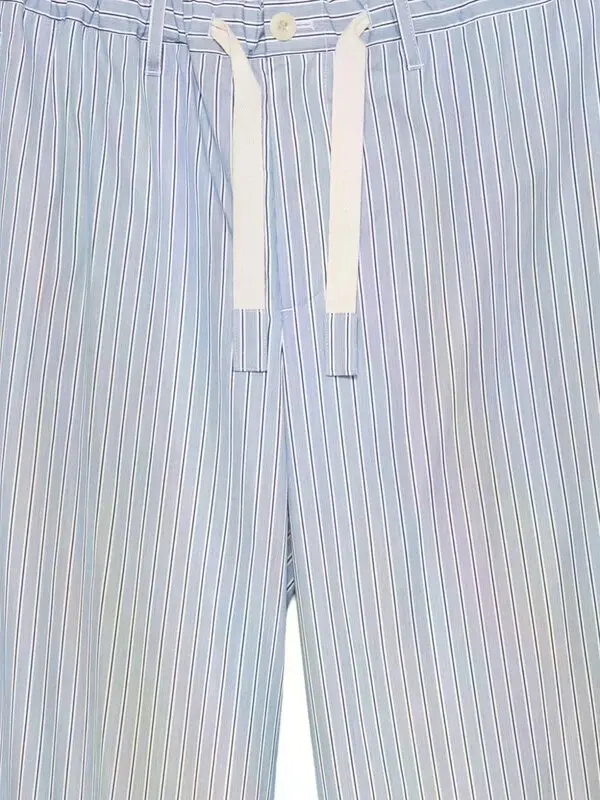 Sacai Striped Drawstring-waist Trousers