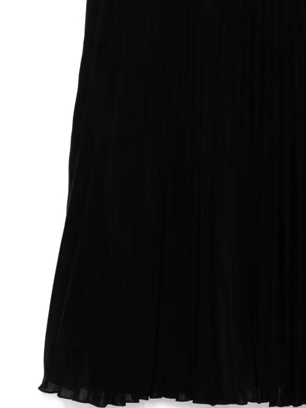 Prada Pleated Boat Neck Sleeveless Dress