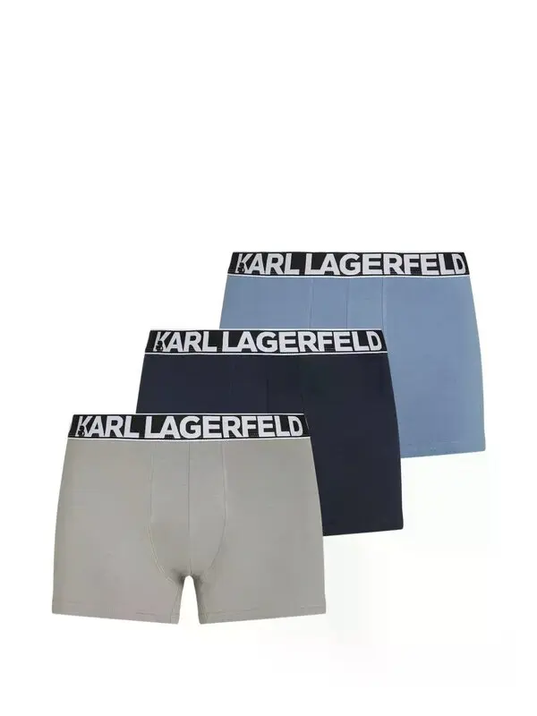 Karl Lagerfeld Logo-waistband Boxers - Grey