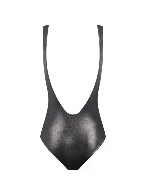 MAISON CLOSE Open-back Swimsuit - Silver