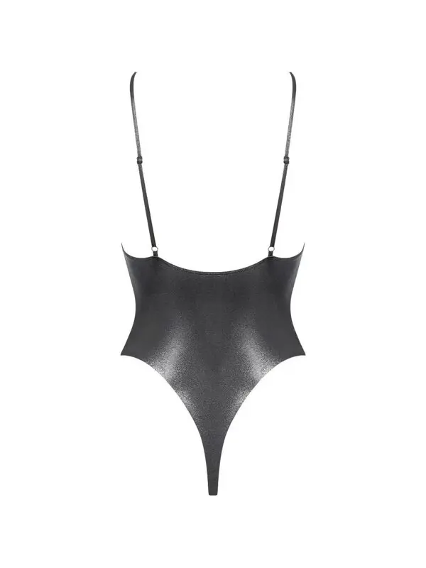 MAISON CLOSE Metallic-effect Swimsuit - Black
