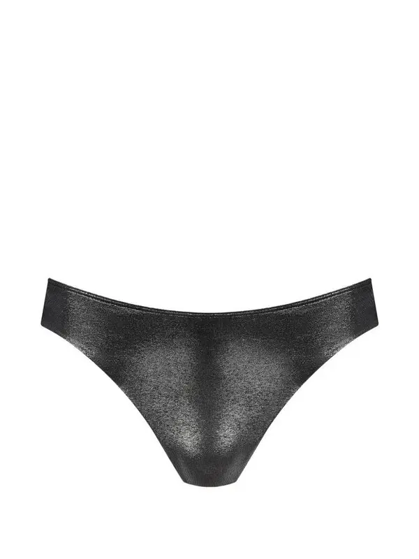 MAISON CLOSE Metallic-effect Bikini Bottom - Silver