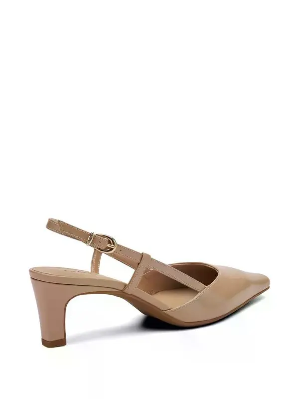 FRAU Semi-polished Leather Slingback Shoes - Neutrals