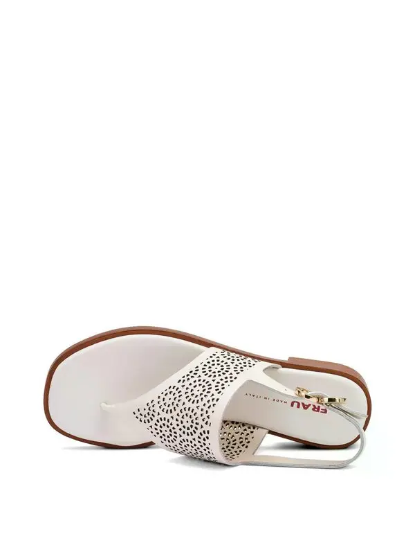 FRAU Perforated Slingback Sandals