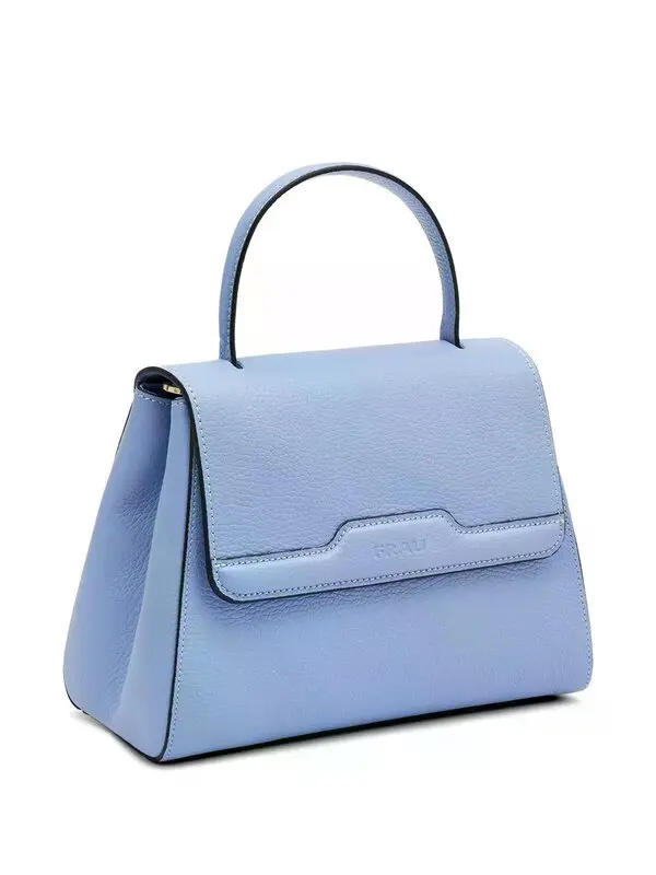 FRAU Pebbled Leather Tote Bag - Blue