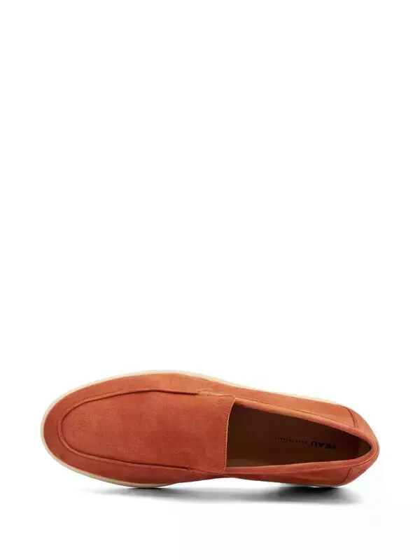FRAU Suede Slip-on Loafers - Orange