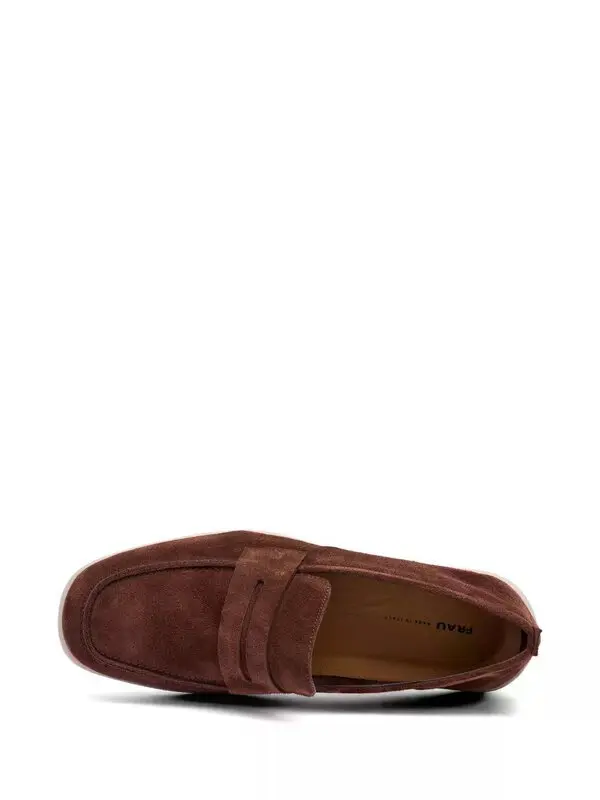 FRAU Suede Square-toe Loafers
