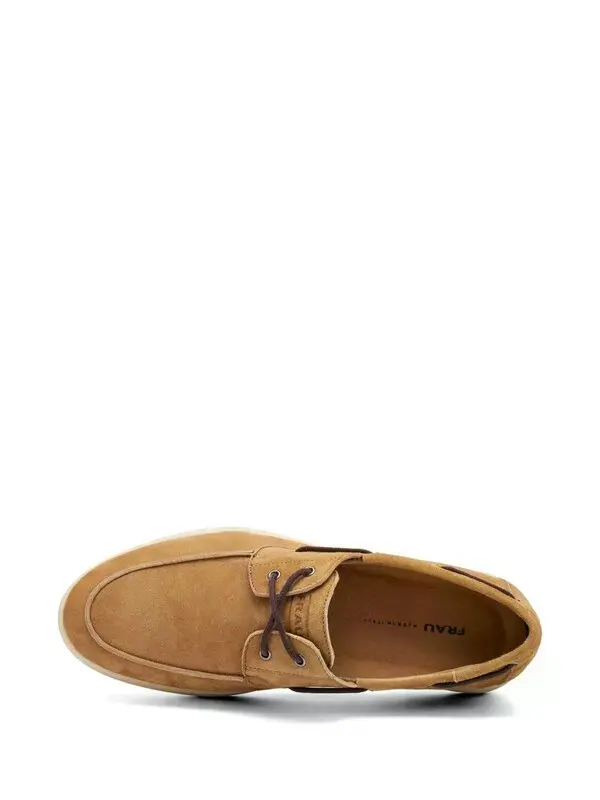 FRAU Suede Lace-up Boat Shoes