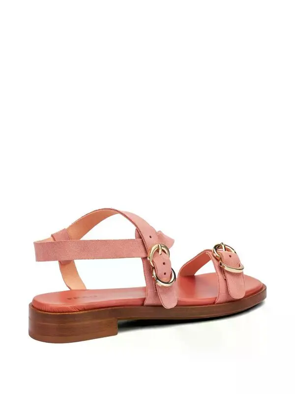 FRAU Suede Multi-strap Sandals - Pink