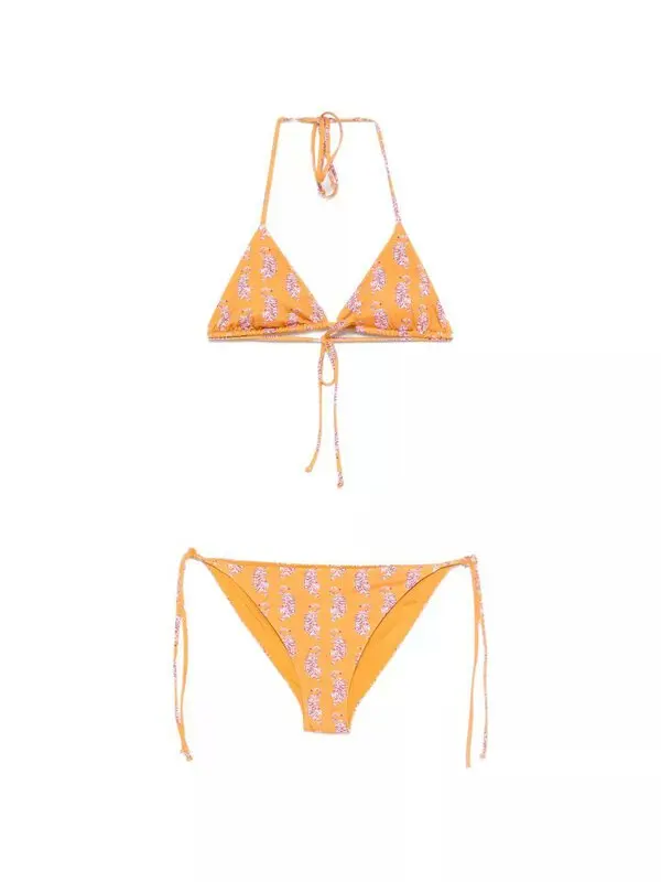MC2 SAINT BARTH Tiger-print Bikini - Orange