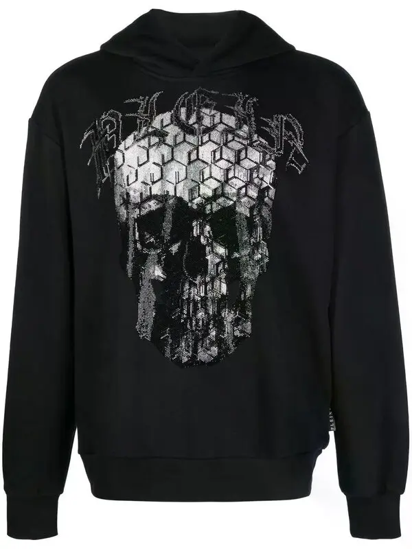 Philipp Plein Graphic Print Pullover Hoodie