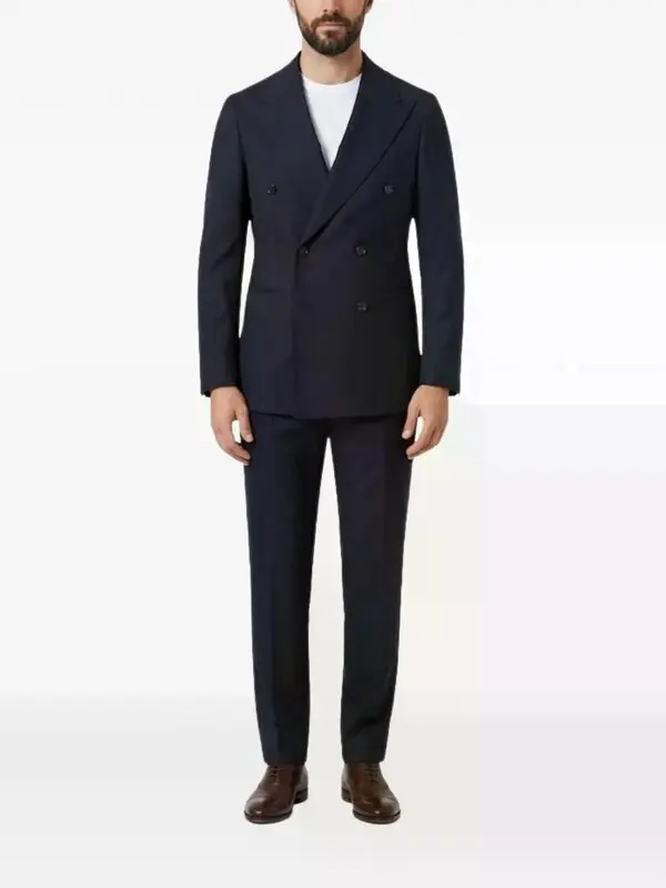 FRANZESE COLLECTION Beckham Double-breasted Suit - Blue
