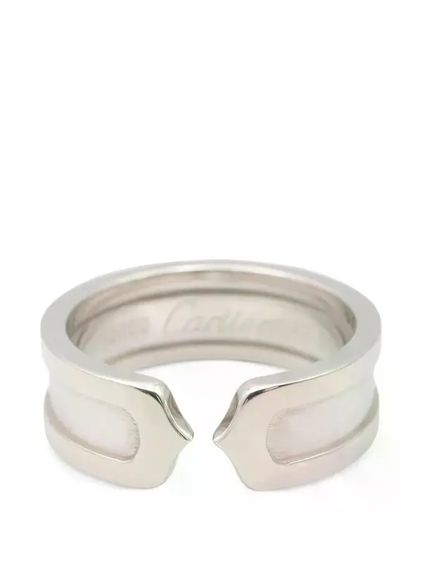 Cartier 18k White Gold C2 Ring - Silver