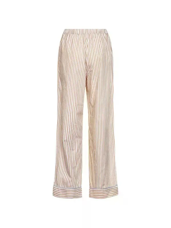 MC2 SAINT BARTH Striped Cotton Straight Trousers